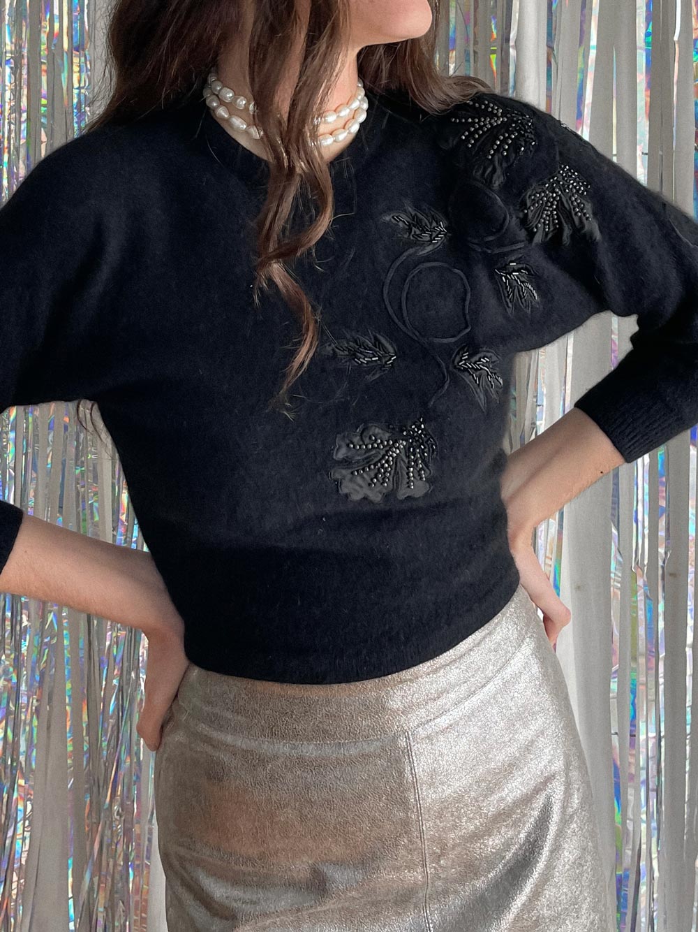 Jersey vintage fiesta negro bordado | 30 € | Trend Vintage Collection ...