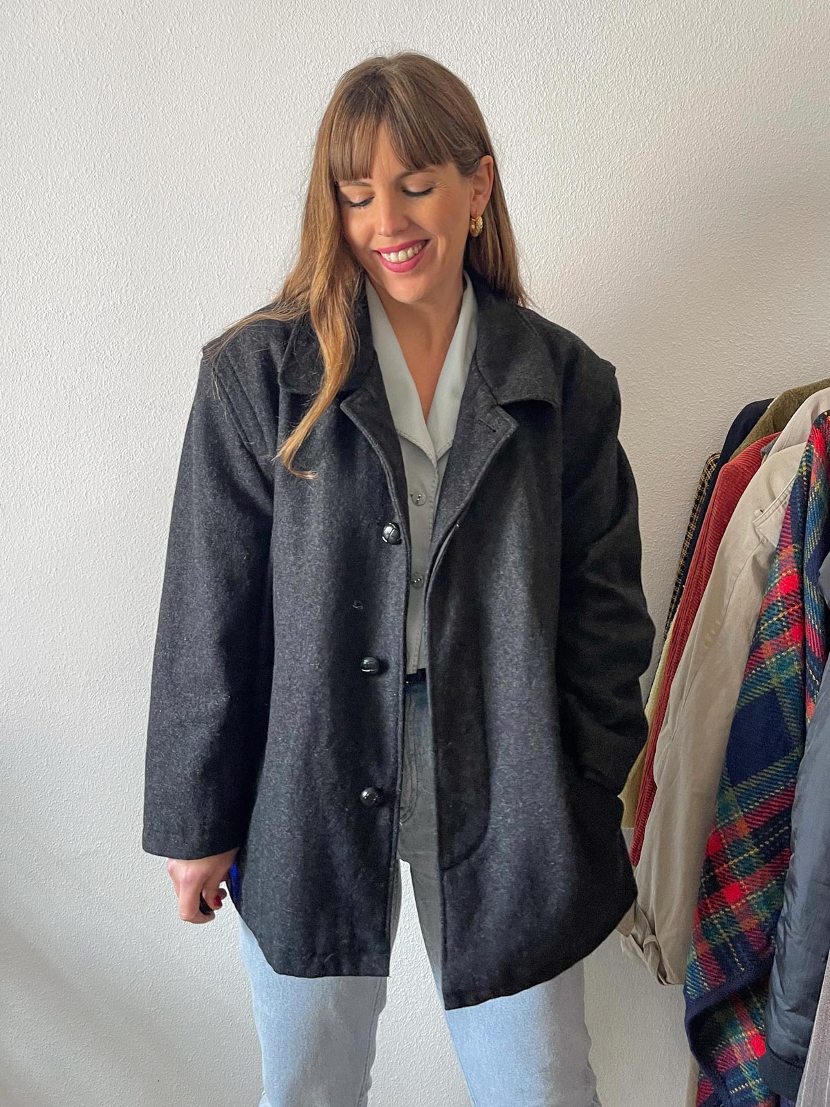 Abrigo de paño gris marengo | 49 € | Trend Vintage Collection - Ropa de ...